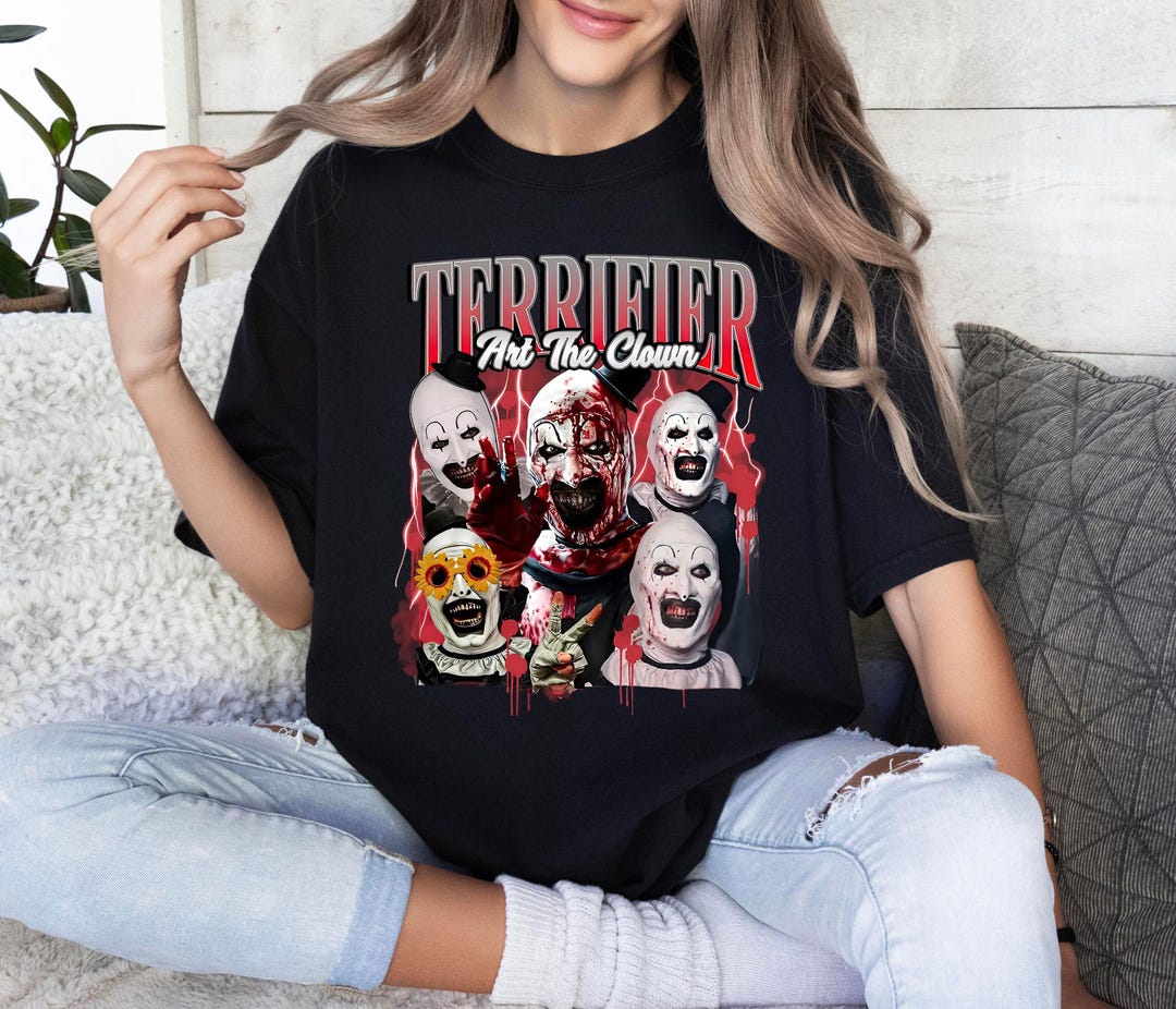 Retro Horror Terrifier Shirt, Terrifier Art the Clown Shirts, Creepy ...