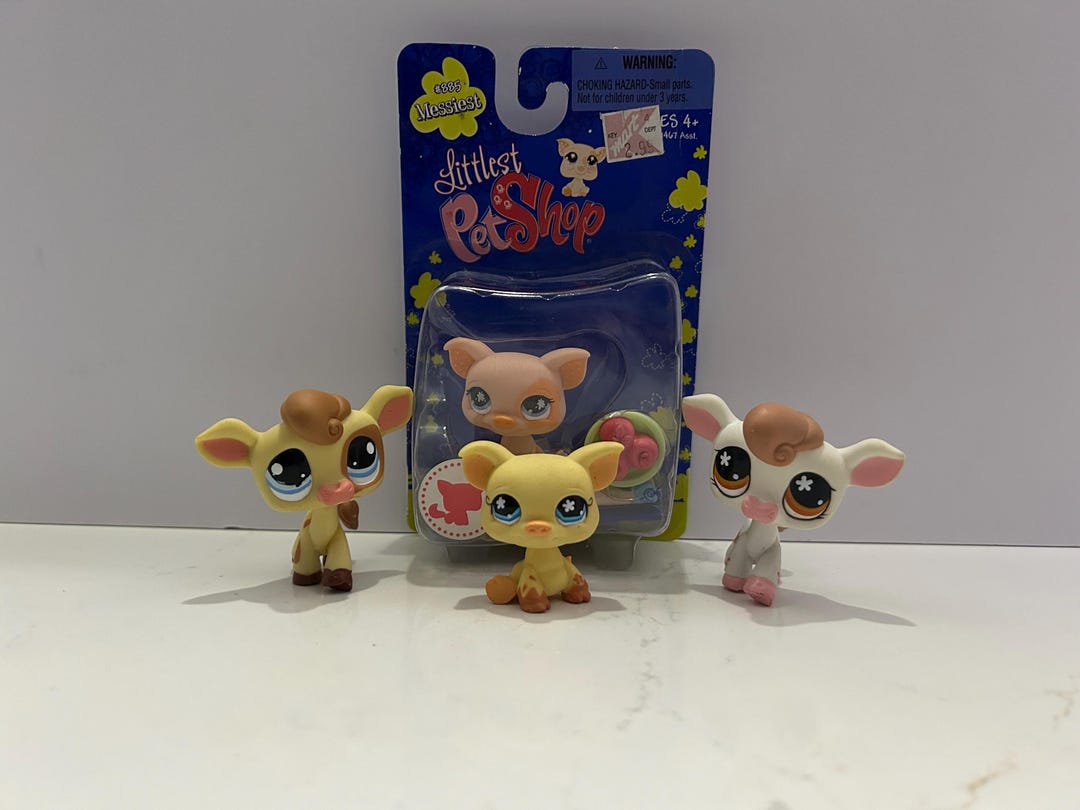 Hasbro LPS Littlest Pet Shop Cows and Pigs. # 475, 885, 476, 970. One ...