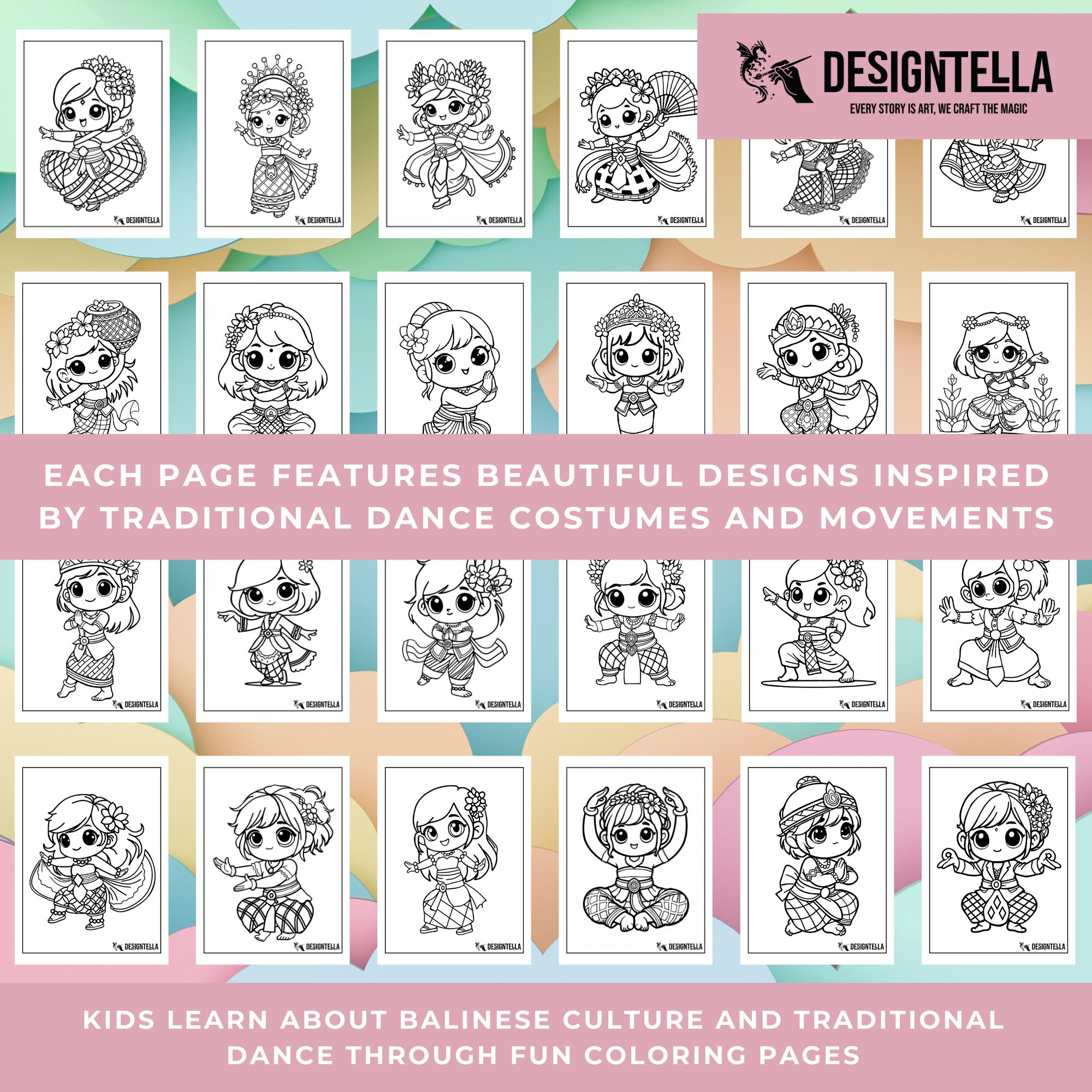 30 Balinese Dancer Coloring Pages for Kids Coloring Pages, Cartoon ...