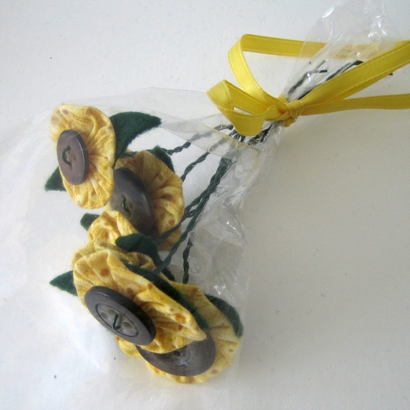 Mini Forever Sunflowers Flower Bouquet for Room Decor, Fragrance Free ...