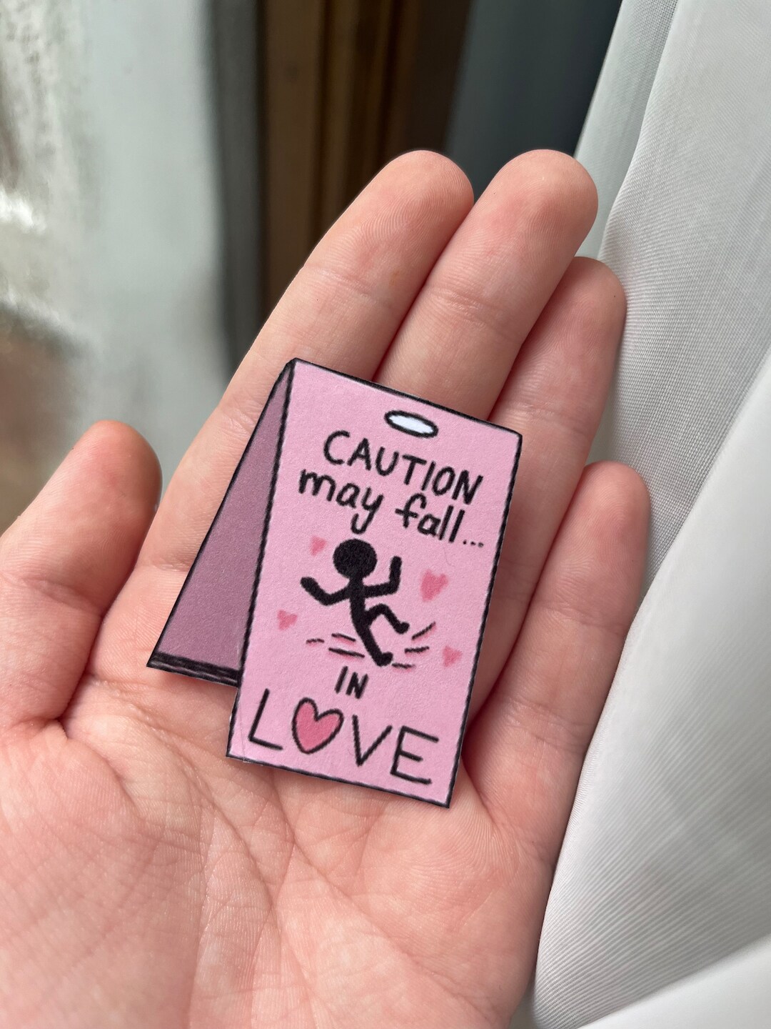 Caution: May Fall in Love Sticker - Etsy