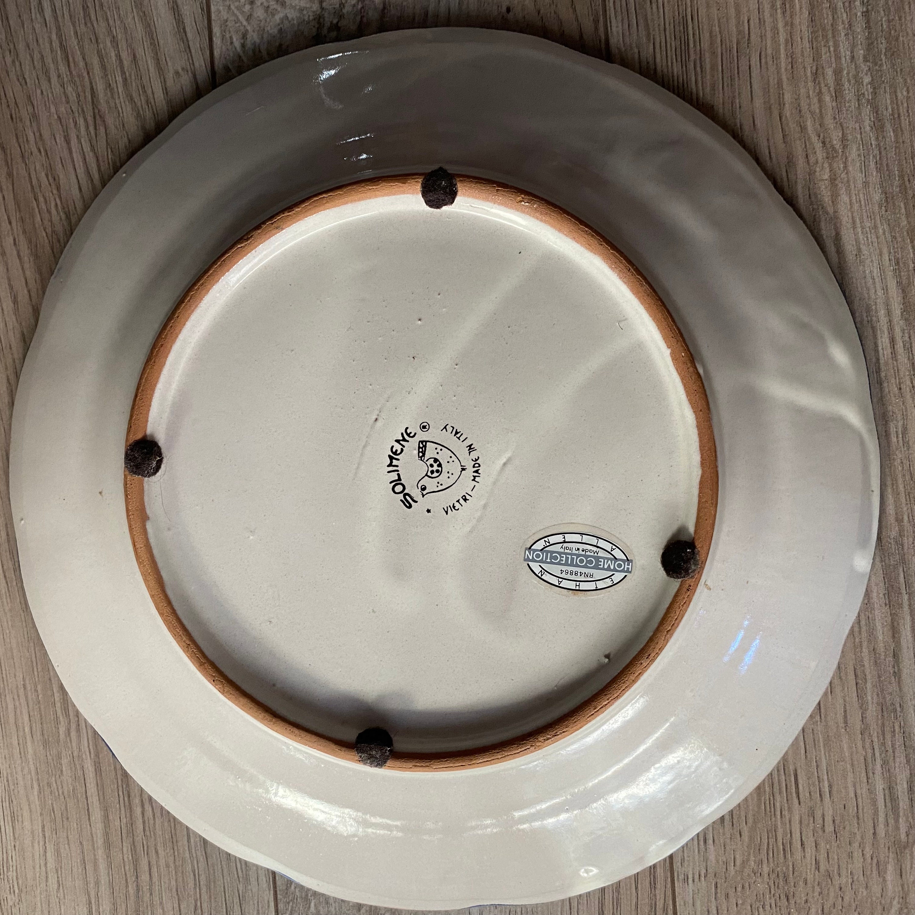 Vietri Solimene Pottery Apple Plate; Made in Italy - Etsy