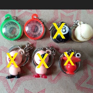 YOUR CHOICE Vintage Charm Key Chain / Keychain / Gumball Machine ...