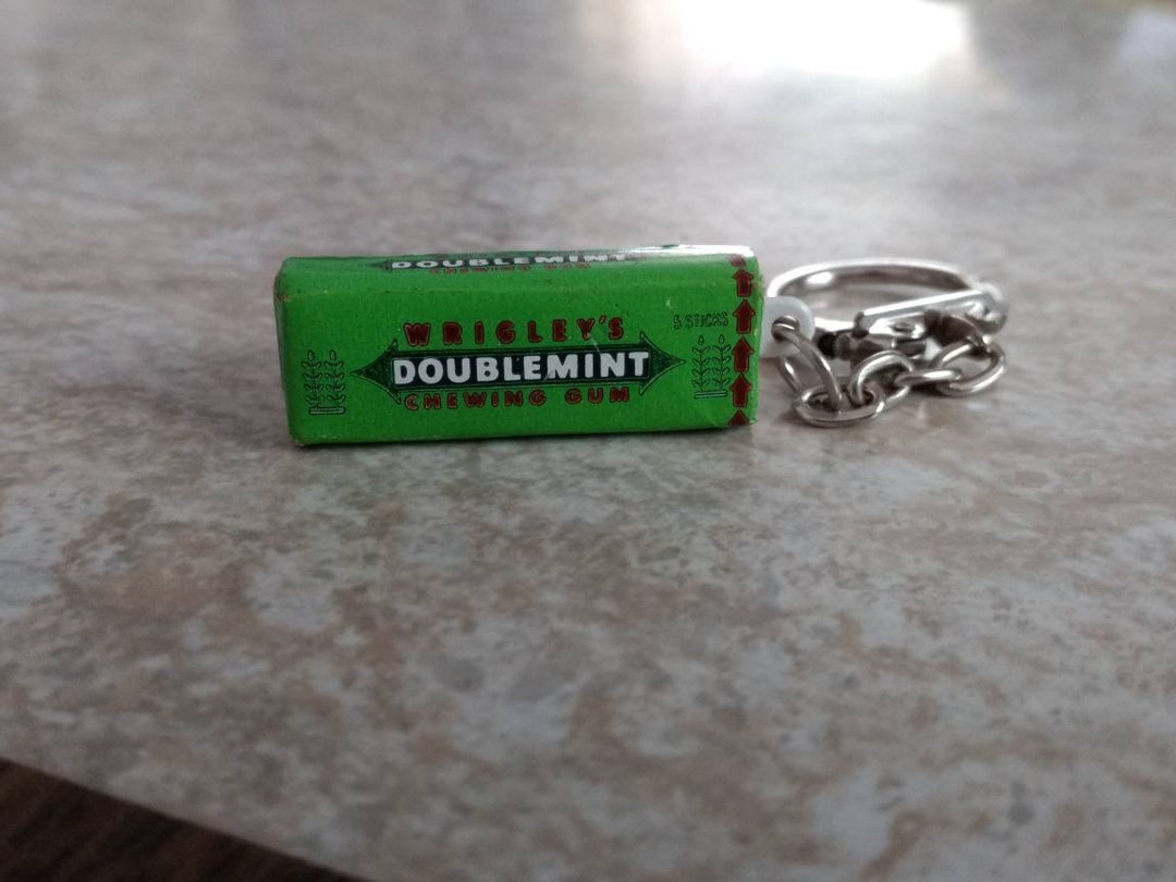 Wrigley's Doublemint Chewing Gum Vintage Key Chain / NEW OLD STOCK ...