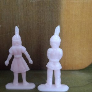 2pc SET Vintage Miniature Pink People Figures / Couples / - Etsy