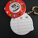 1pc 1980s Vintage Red Rotary Telephone Book Keychain / Phone Index ...