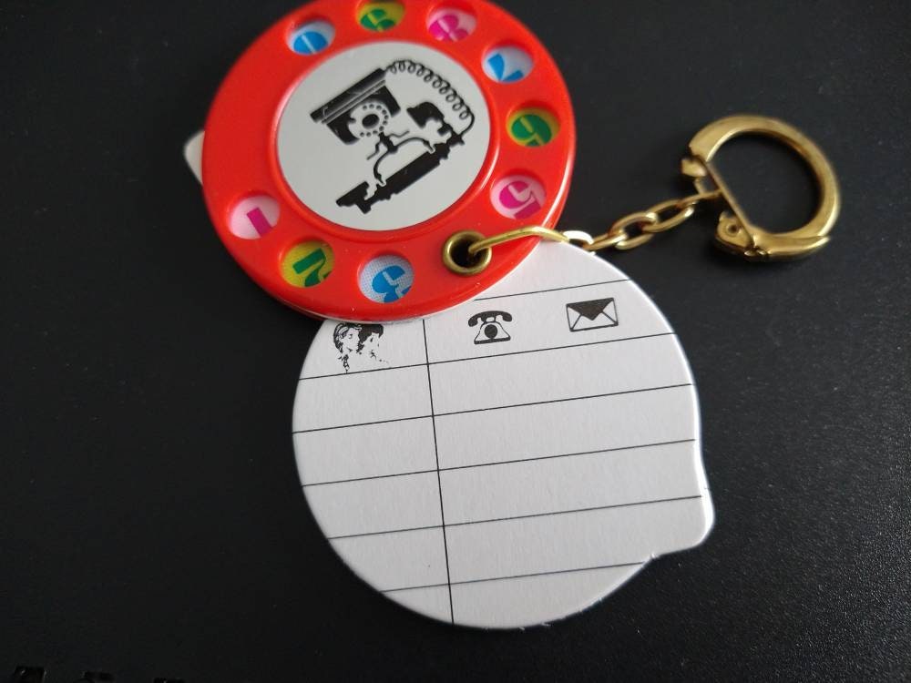 1pc 1980s Vintage Red Rotary Telephone Book Keychain / Phone - Etsy