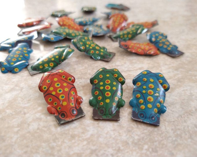 Vintage Litho Tin TINY Frog Clickers 1pc or 3pc Set / Made in Japan ...