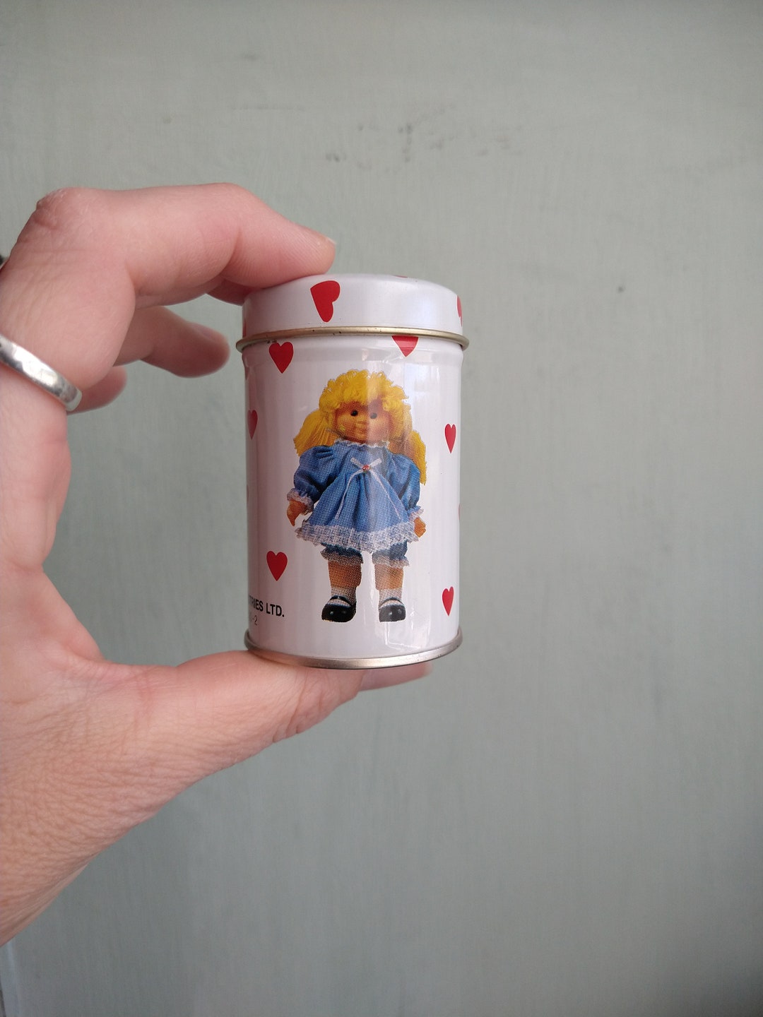Vintage 1980s SWEET LOVE KIDS Mini Tin / New Old Stock / 1984 Cabbage ...