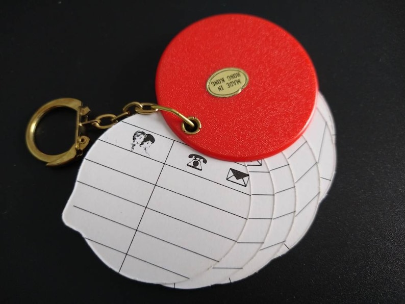 1pc 1980s Vintage Red Rotary Telephone Book Keychain / Phone | Etsy