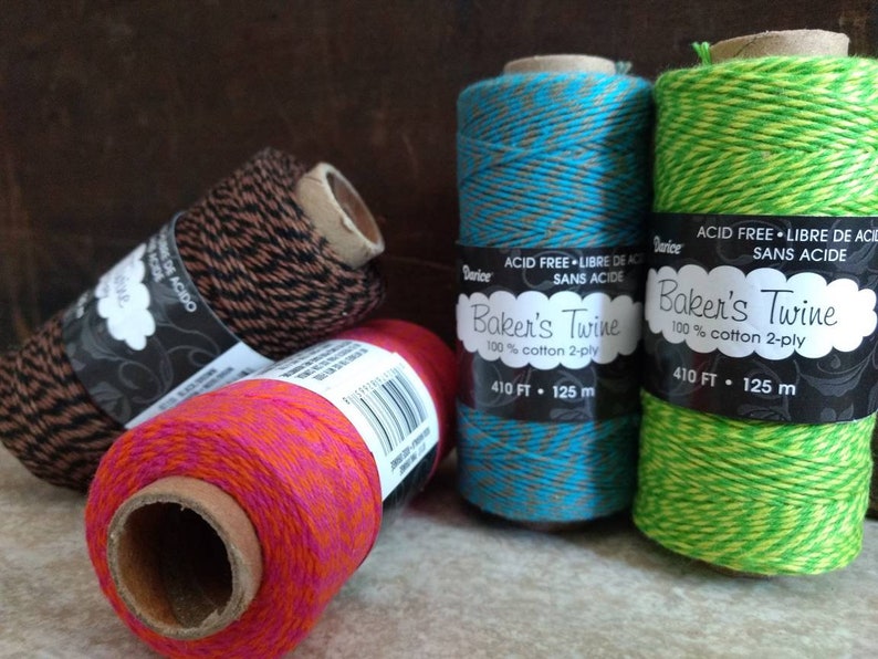 YOUR CHOICE Two-tone Baker's Twine for Craft Projects - Etsy