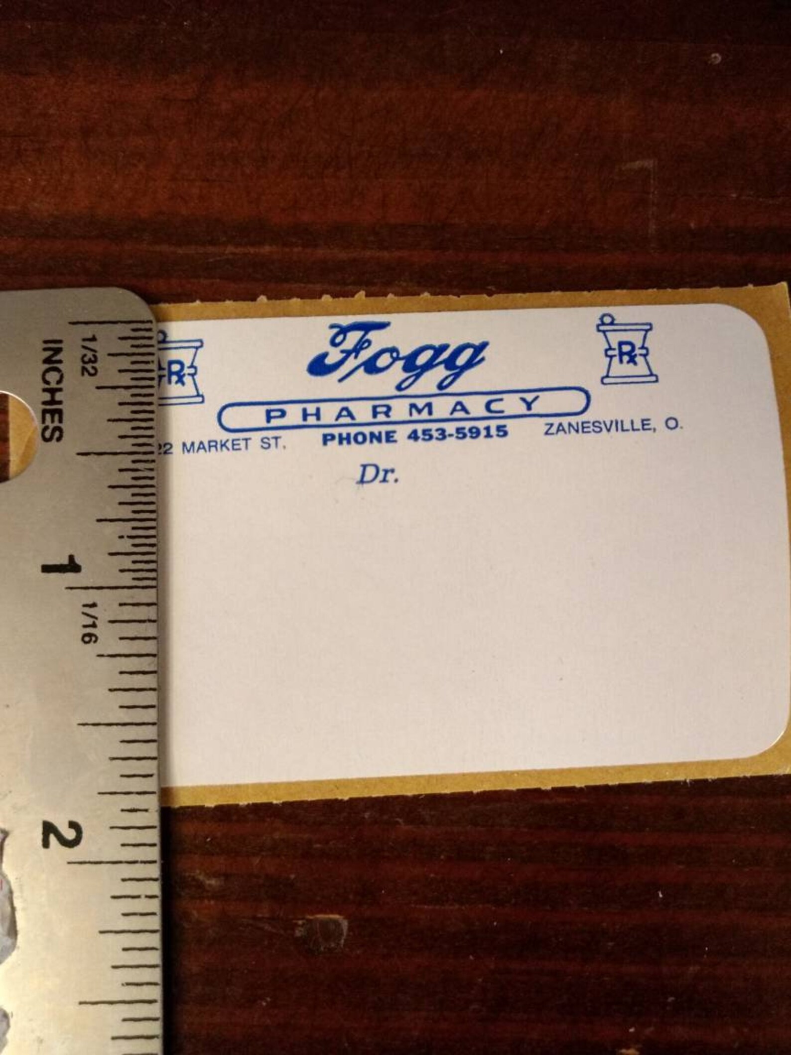 10pc Vintage Ohio FOGG Pharmacy Adhesive Sticker Labels / | Etsy