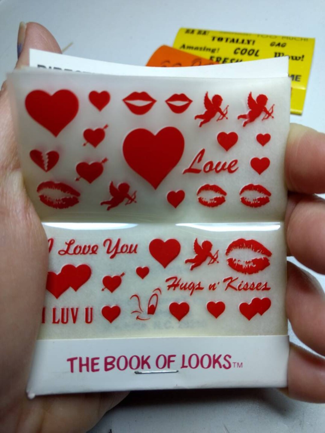 1pc Vintage Rub-on Transfer Images Mini Booklet ..CHOICE.. the Book of ...