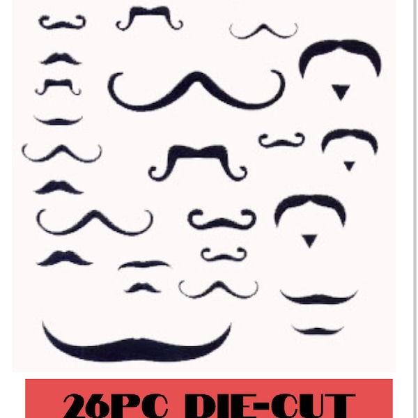 Mustache Cut Out - Etsy