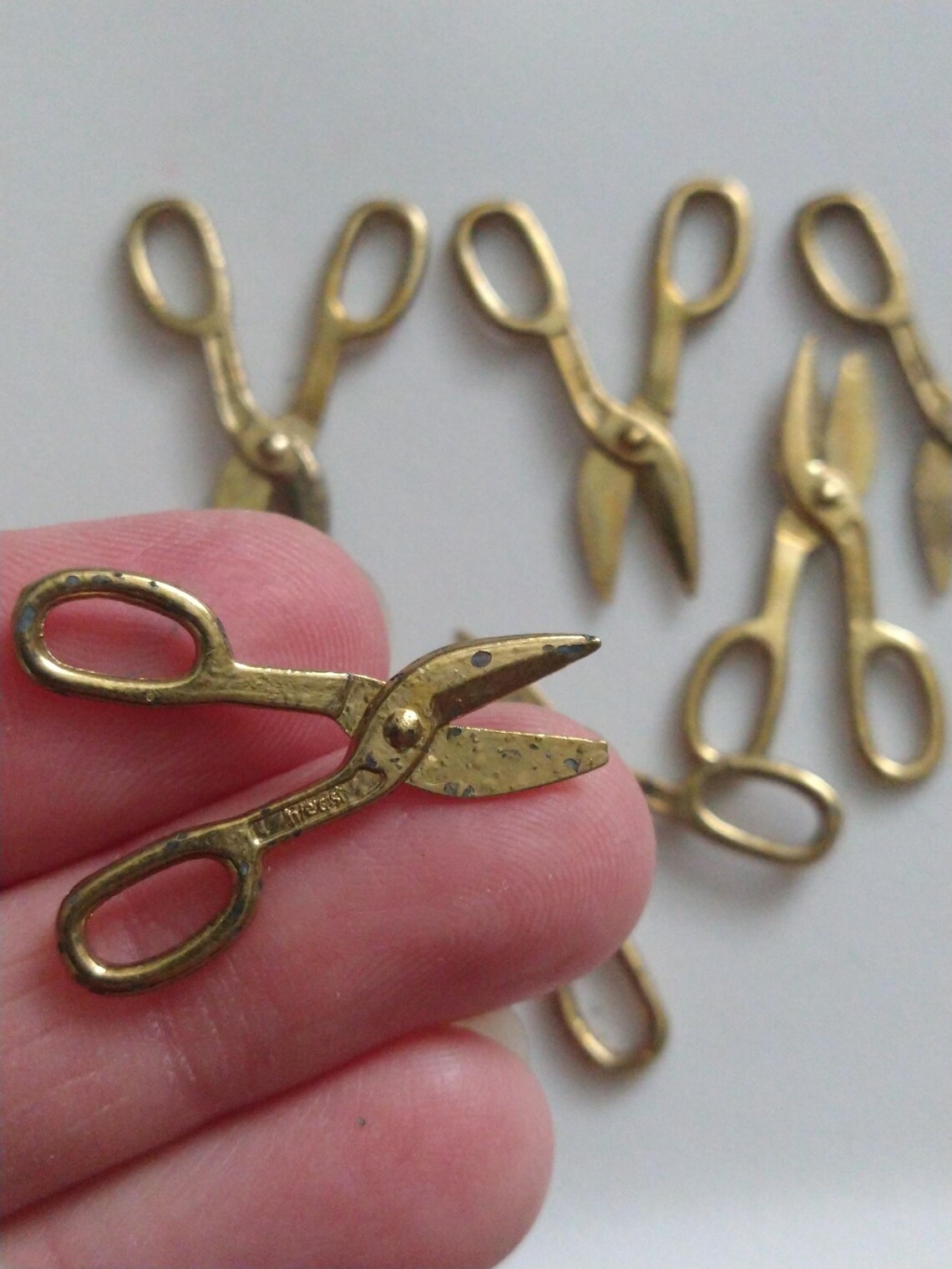 3pc or 6pc "intercast" SNIPS Vintage Miniature Brass Tools - Mini Tiny ...