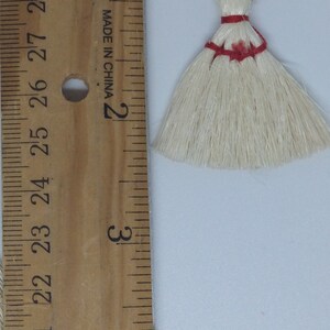 4pc Flat Broom 2.5" Miniatures / Witch Broomstick, Halloween, Dollhouse ...