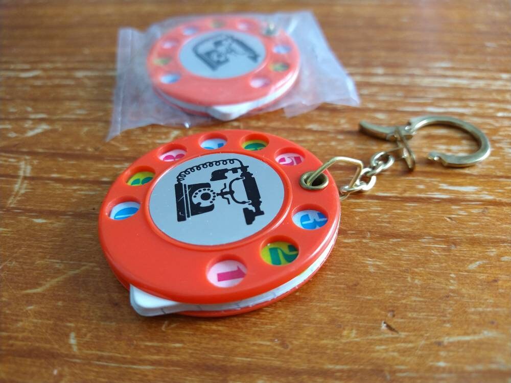 1pc 1980s Vintage Red Rotary Telephone Book Keychain / Phone - Etsy