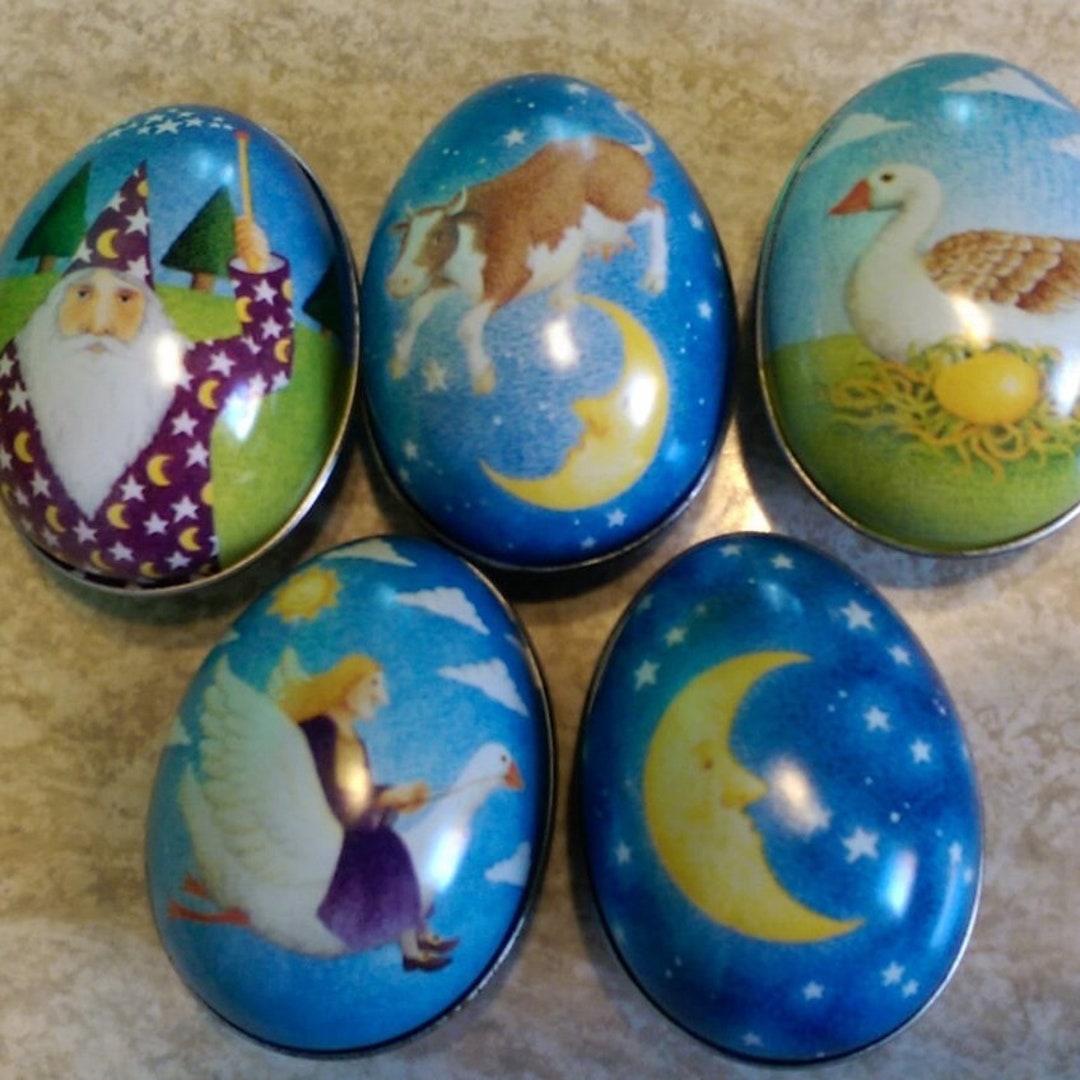 CHOICE of VINTAGE FAIRYTALE Themed Litho Egg Candy or Trinket Toy ...
