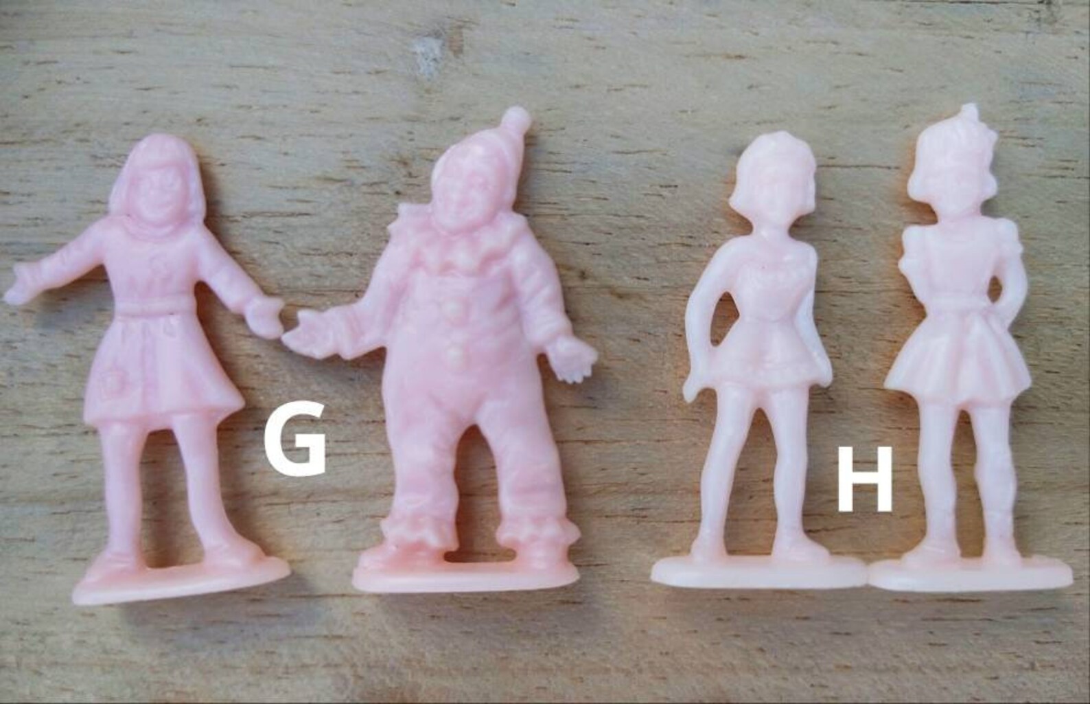 2pc SET Vintage Miniature Pink People Figures / Couples / - Etsy