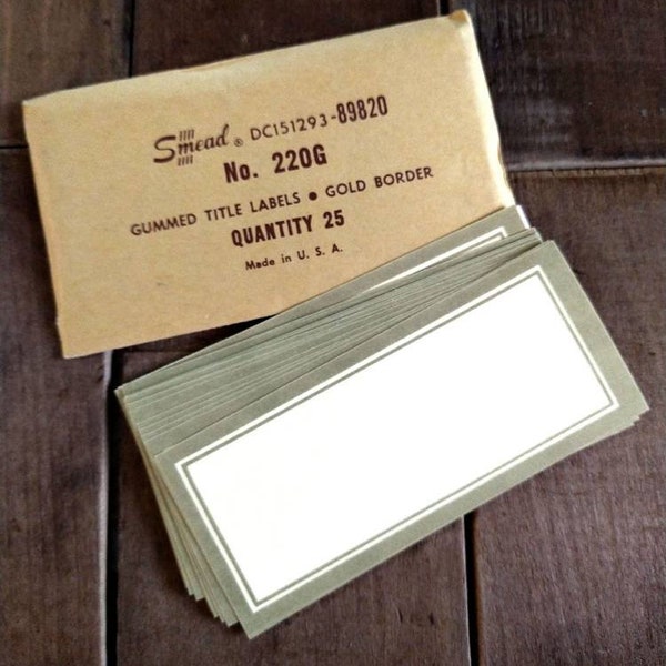 Gummed Labels - Etsy