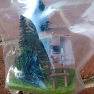 Wooden Forest Hunting Lookout Tower HO Scale Model Train Scenery ...