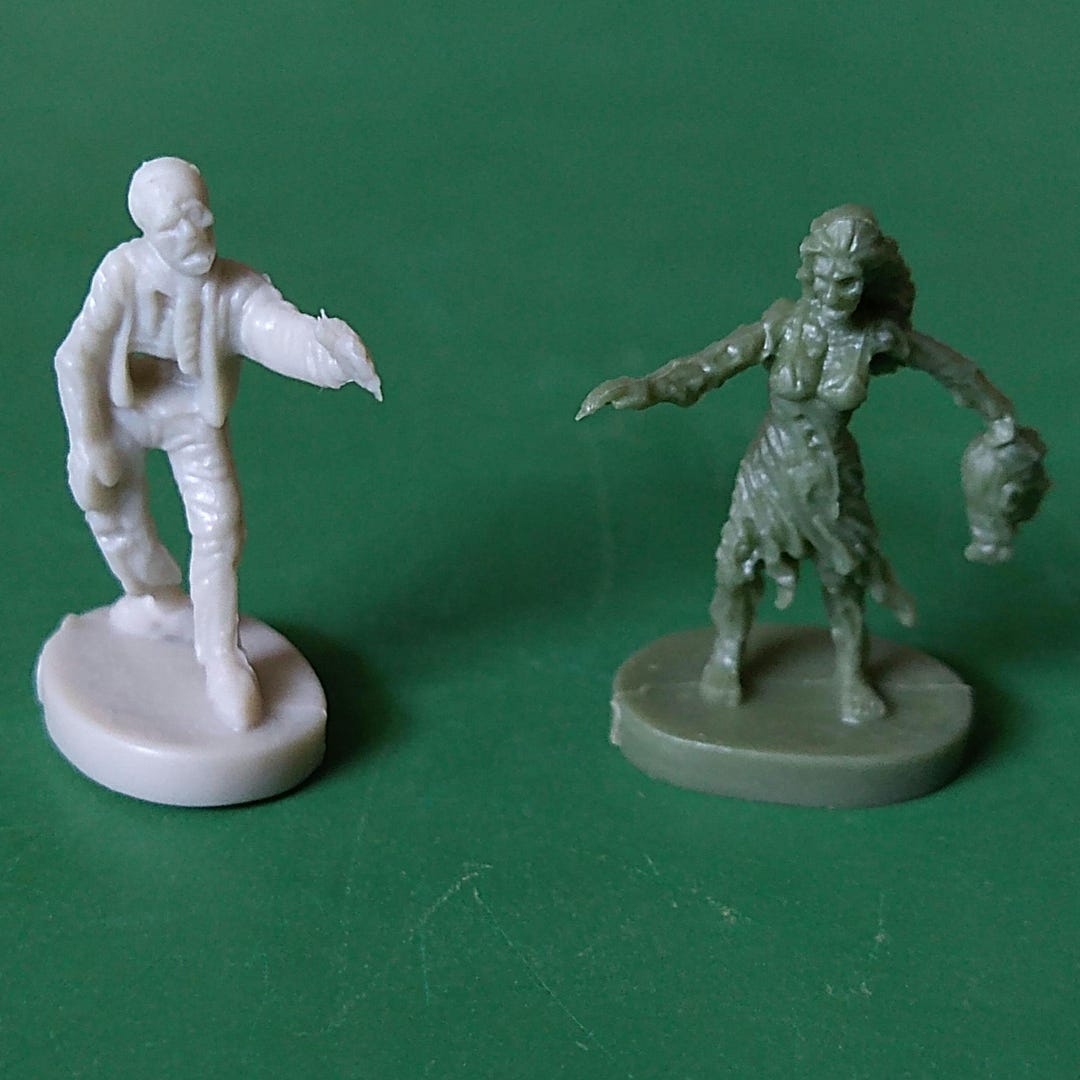 10pc Zombie Plastic Miniatures / Game Pieces, Craft Projects, Lucky ...