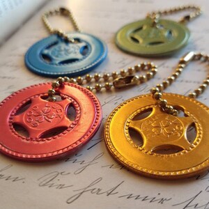 1pc Vintage good Luck Aluminum Token Key Chain / New Old Stock / Star ...