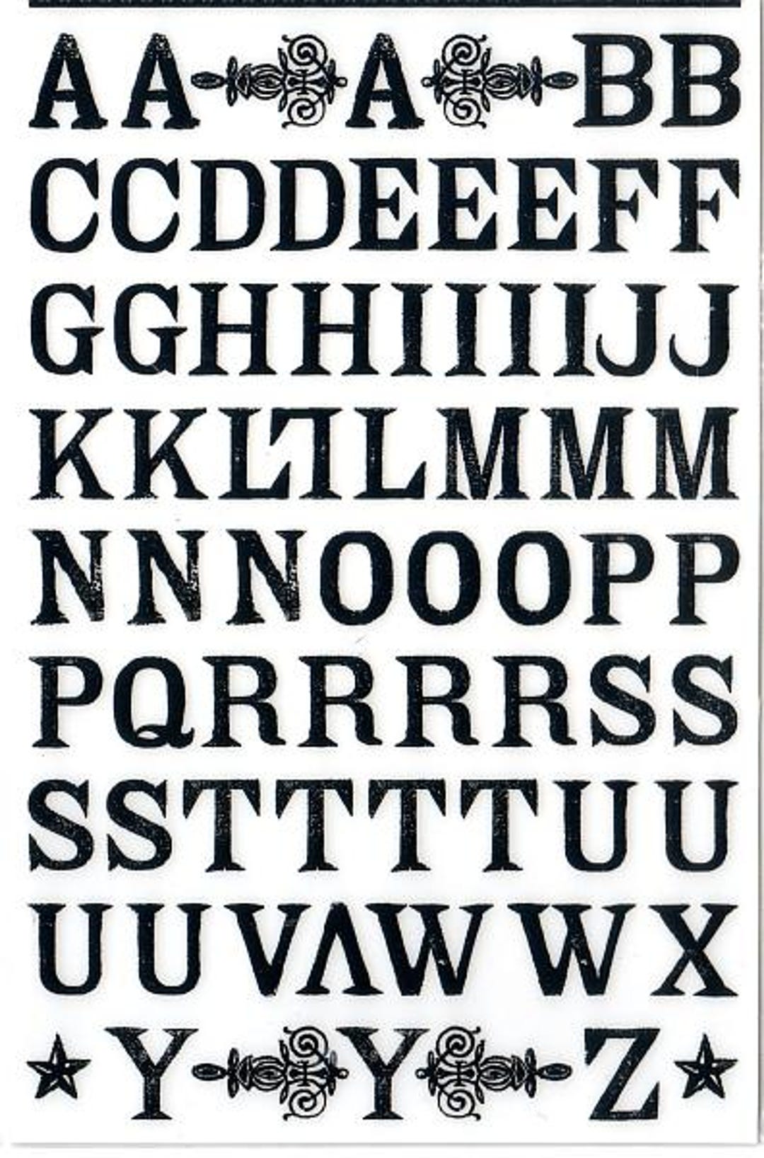 Alphabet Rub-on Decals, Jenni Bowlin Studio / 1900's Alpha Letters ...
