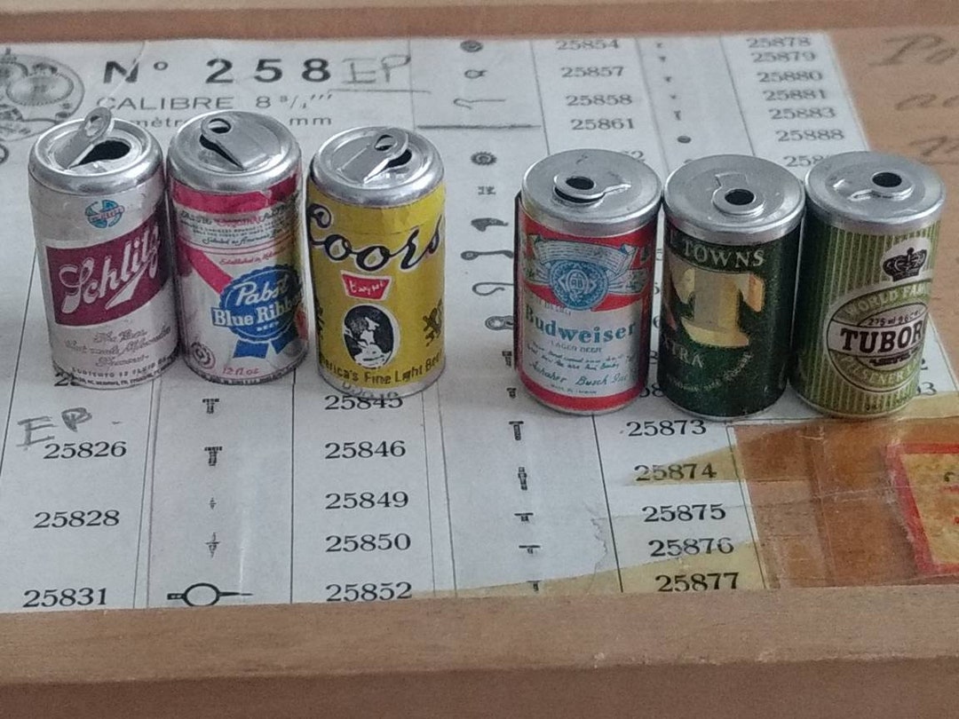 CHOICE of Charm or LOT Vintage Miniature Beer Can Charms Instant ...