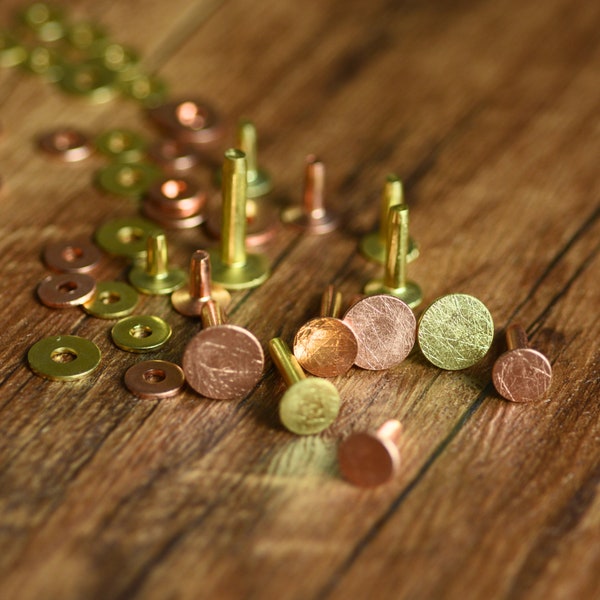 Copper Rivets - Etsy