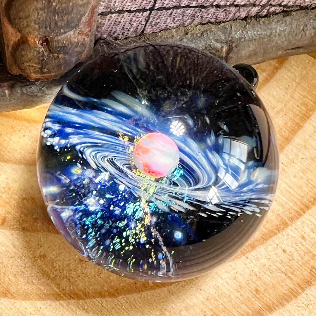 Space Pendant | Universe Pendant | Opal Galaxy Pendant Necklace | Blown ...