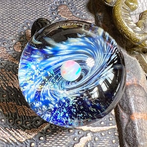 Space Pendant | Universe Pendant | Opal Galaxy Pendant Necklace | Blown ...