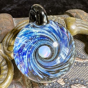 Space Pendant | Universe Pendant | Opal Galaxy Pendant Necklace | Blown ...
