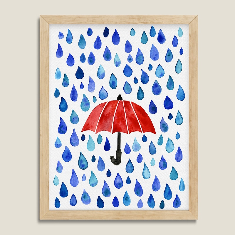 Raindrop Painting - Etsy