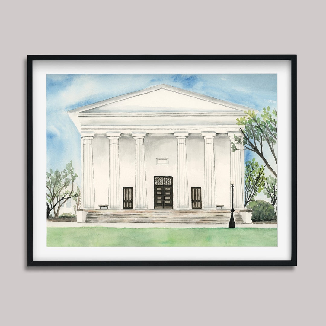 UGA Chapel Art Print. University of Georgia Artwork. Athens, Georgia ...