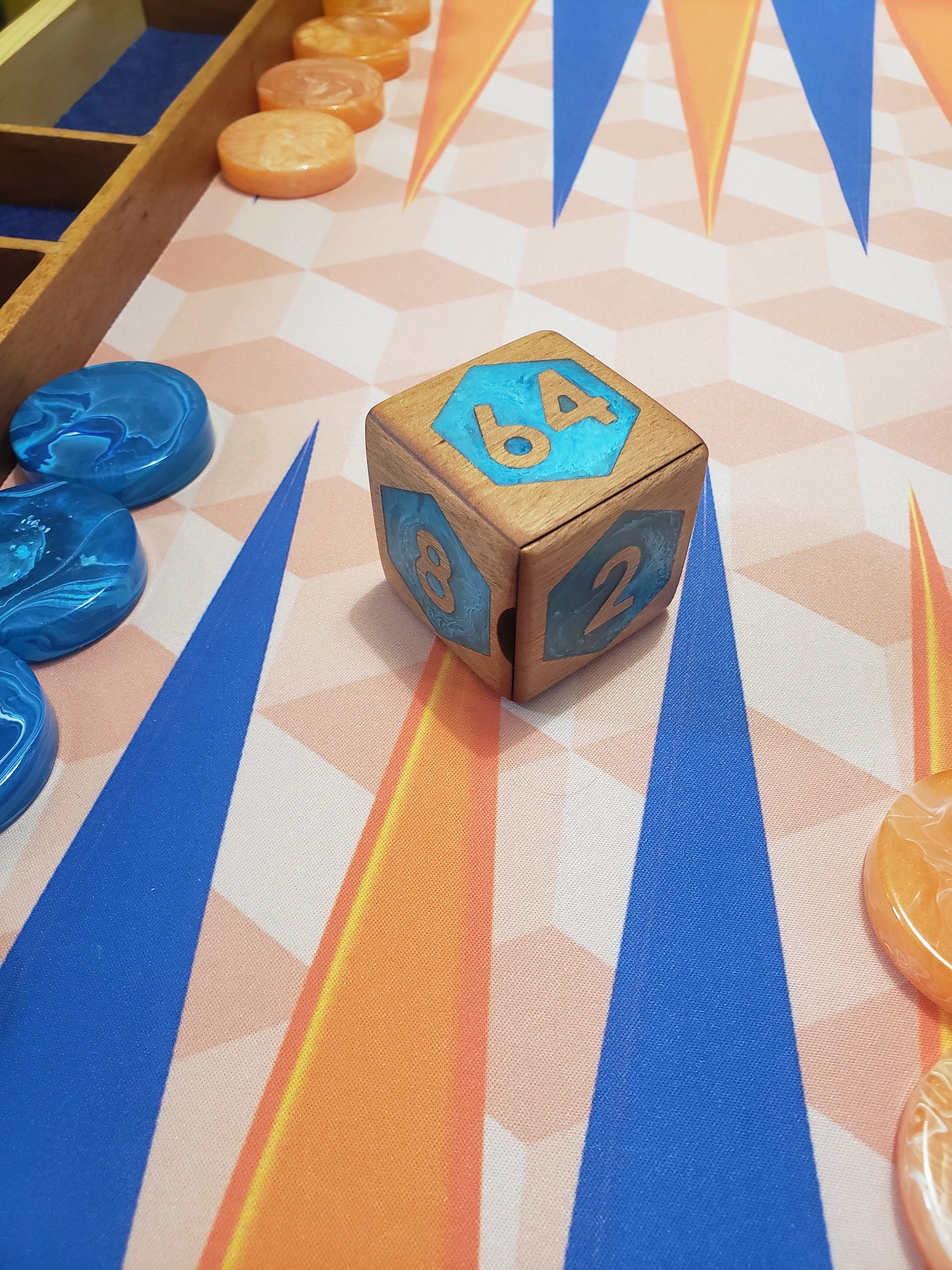 Doubling Cube Dice Box With Precision Dice - Etsy