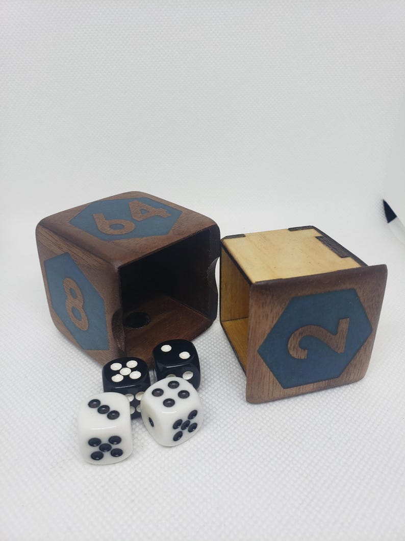 Backgammon Doubling Cube Dice Box - Etsy