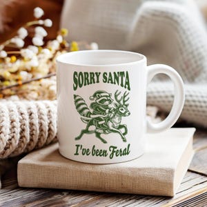 Sorry Santa I've Been Feral Png Svg, Retro Christmas Png, Christmas ...