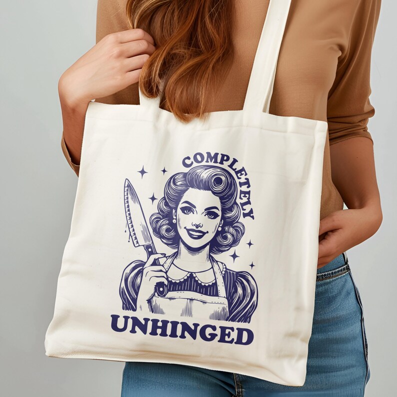 Completely Unhinged Png Svg, Retro Unhinged Girl Png, Trendy Vintage ...