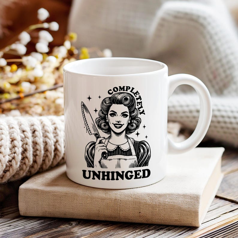 Completely Unhinged Png Svg, Retro Unhinged Girl Png, Trendy Vintage ...
