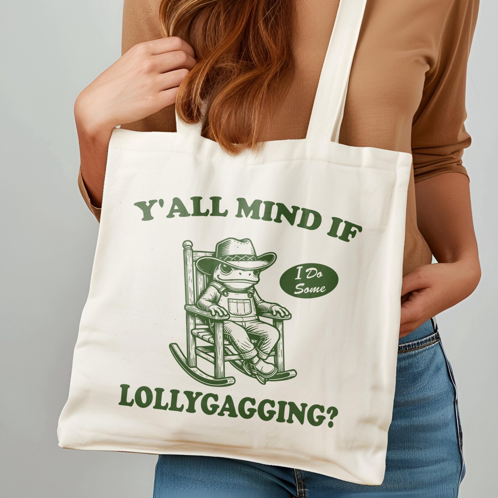 Y'all Mind If I Do Some Lollygagging?, SVG PNG Files, Trendy Funny Frog ...