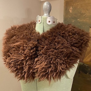 Genuine Sheepskin Collar With Leather Tie or a Snap - Etsy