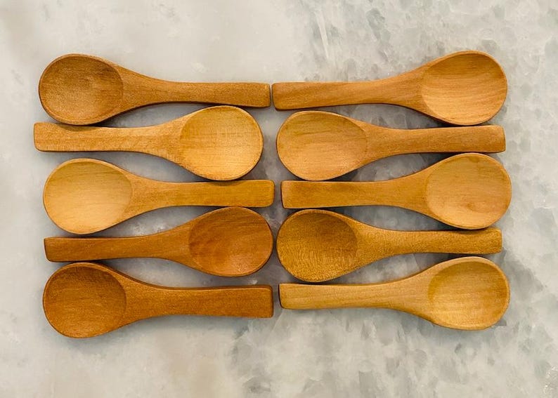Mini Wooden Spoons: Tea, Honey, Spices - Bulk Gifts - Etsy