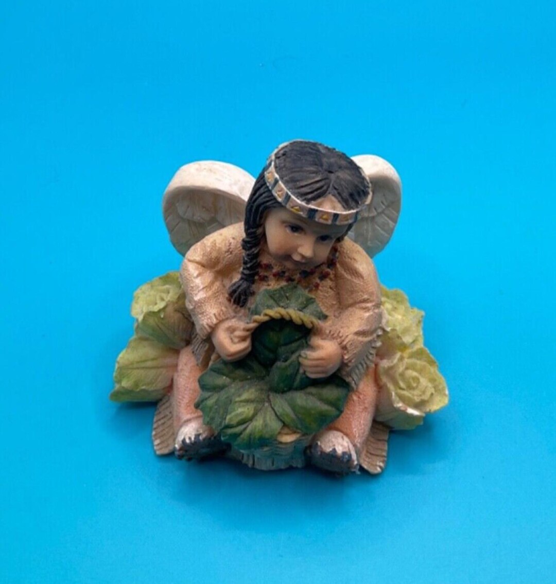 Vintage Young Inc. Native American Indian Angel Figurine August Western ...