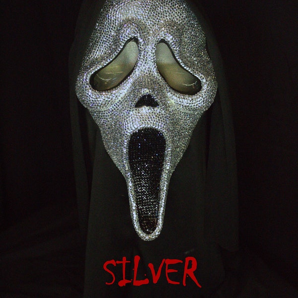 Rhinestone Scream Mask - Etsy