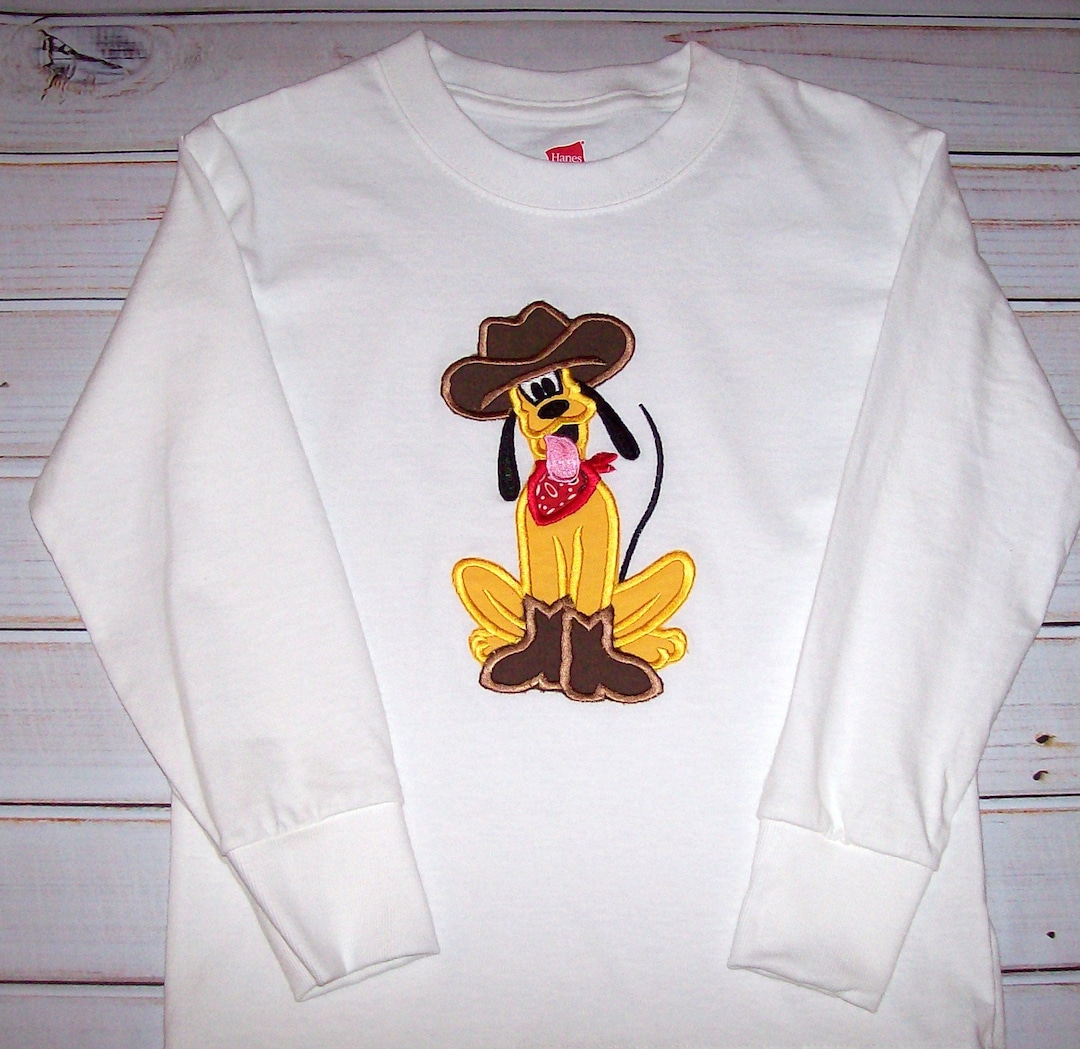 Pluto Cowboy Applique T-shirt - Toddler Boy Vacation Shirt - Boy ...