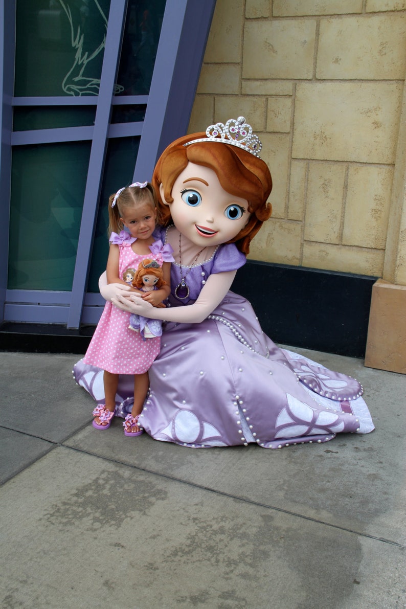 Princess Sofia the First Applique Monogram PINK Polka Dot - Etsy