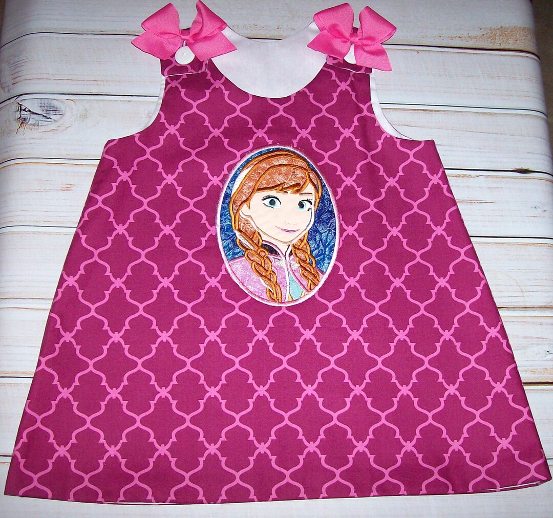 SAMPLE SALE Frozen Anna Cameo A-line Dress Size 2t--ready to Ship ...