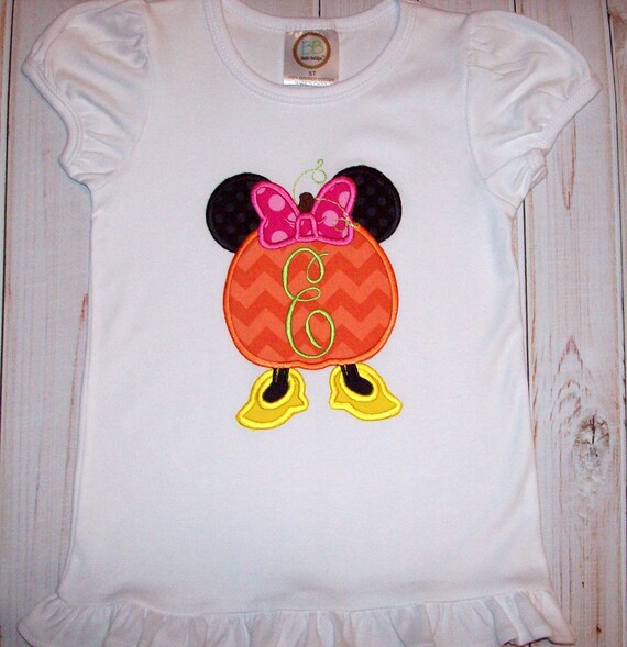 Minnie Mouse Pumpkin With Monogram Initial or Initials | Etsy