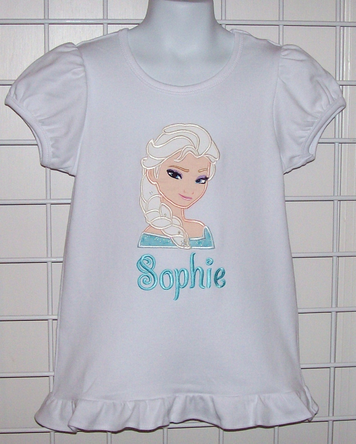 Frozen Inspired Anna Monogram Applique Short or Long Sleeve - Etsy